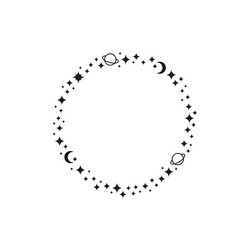 Moon Border Vector Images (over 3,800)