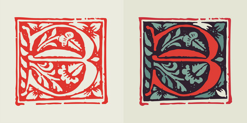 Number 3 three sign logo in gothic style Vector Image