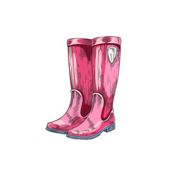 Welly Boots Drawing Vector Images (over 130)