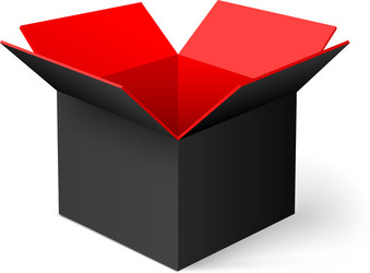 Opened box Royalty Free Vector Image - VectorStock