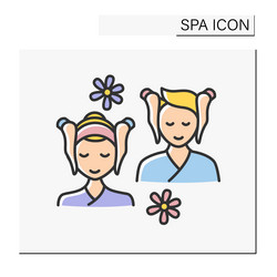 Beauty procedure color icon Royalty Free Vector Image