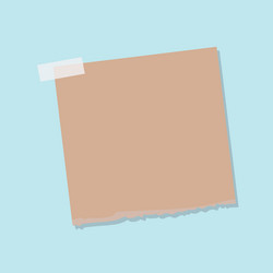 Gray notepaper journal sticker Royalty Free Vector Image