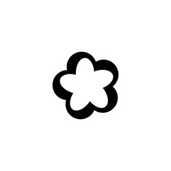 Circle black logo template design Royalty Free Vector Image