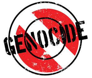 Genocide rubber stamp Royalty Free Vector Image