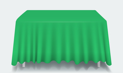 Blue empty rectangular table Royalty Free Vector Image