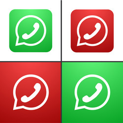 Whatsapp icon Royalty Free Vector Image - VectorStock