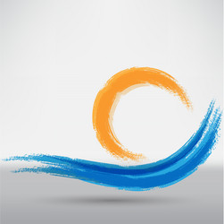 Blue wave sign Royalty Free Vector Image - VectorStock