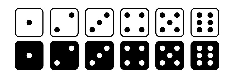 Dice Outline Vector Images (over 6,200)