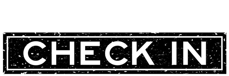 Grunge black check in word square rubber seal Vector Image