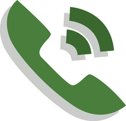 Phone call on a white background Royalty Free Vector Image