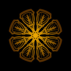 Mandala 18 spiral spike Royalty Free Vector Image