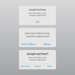 Error message window screen computer warning Vector Image