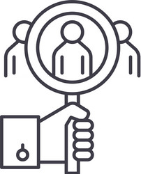 Consumer choice icon outline style Royalty Free Vector Image