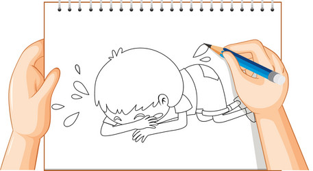Boy Crying Sketch