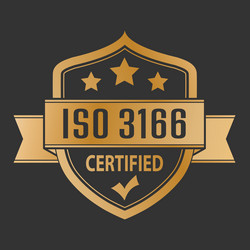 Iso 22000 the logo of standardization Royalty Free Vector