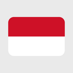 Monaco flag icons set of Royalty Free Vector Image