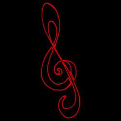 Treble clef clef sketch musical notes Royalty Free Vector