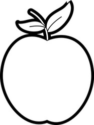 Fruit Uncolored Vector Images (over 140)