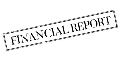 Financial report rubber stamp Royalty Free Vector Image