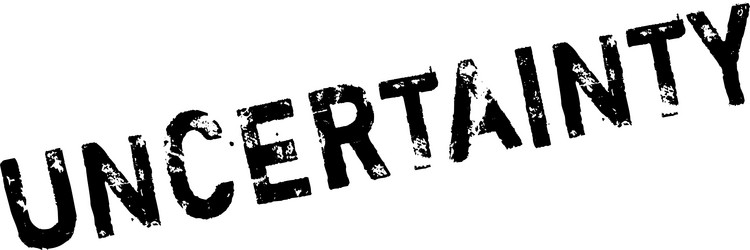 Uncertainty rubber stamp Royalty Free Vector Image