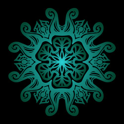 Mandala 18 spiral spike Royalty Free Vector Image