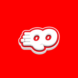 Letter qo fast speed technology modern logo design