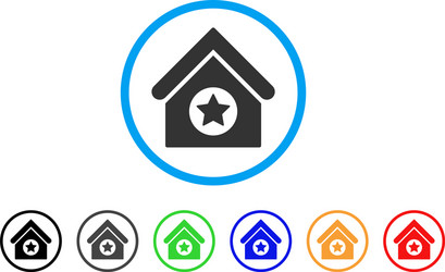 Military building icon Royalty Free Vector Image