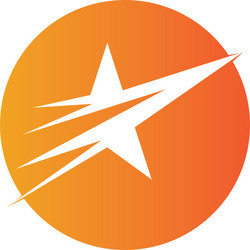 Flying star icon Royalty Free Vector Image - VectorStock