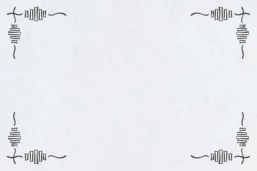 Boho art tribal doodle sketch dashed line frame Vector Image