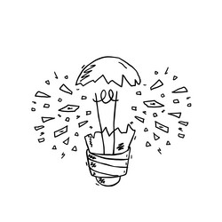 Light bulb icon Royalty Free Vector Image - VectorStock