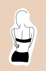 Female body icon Royalty Free Vector Image - VectorStock