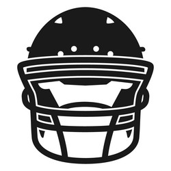 American football helmet cut out Royalty Free Vector Image