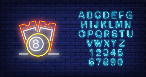 Neon icon of scratch ticket Royalty Free Vector Image