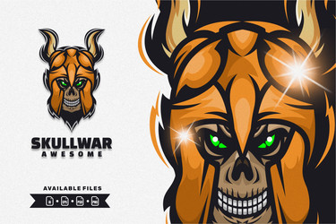 Marine skull logo Royalty Free Vector Image - VectorStock