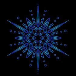 Mandala 18 spiral spike Royalty Free Vector Image