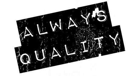 Always quality rubber stamp Royalty Free Vector Image