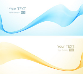 Abstract blue transparent wave background Vector Image