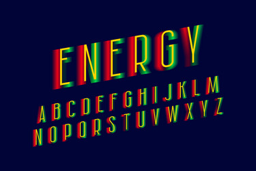 Energetic Font Vector Images (over 140)