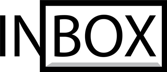 Inbox design logo concept - template Royalty Free Vector