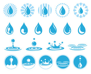 Smiling water droplet Royalty Free Vector Image