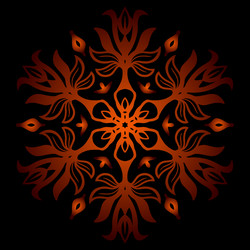 Mandala 18 spiral spike Royalty Free Vector Image
