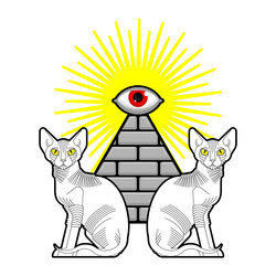 Cat Pyramid Vector Images (over 1,500)