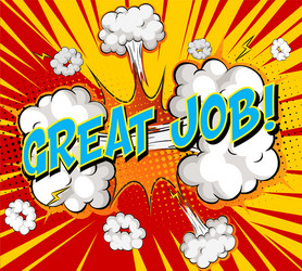 Big sale comic style phrase on sunburst Royalty Free Vector