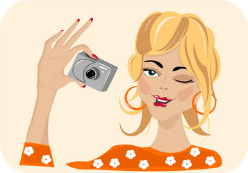 Girl with Camera Vector Images (over 15,000)