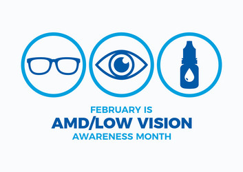 Save your vision awareness month poster Royalty Free Vector