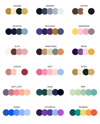Color Names Tone Vector Images (over 100)