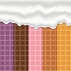 Wafer pattern seamless Royalty Free Vector Image