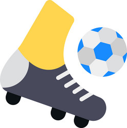 Soccer kick Royalty Free Vector Image - VectorStock