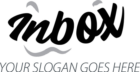 Inbox design logo concept - template Royalty Free Vector