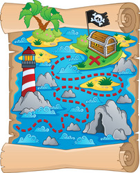 Cartoon treasure chest Royalty Free Vector Image